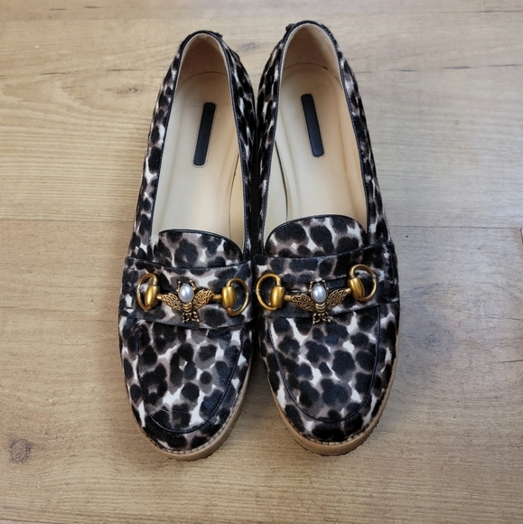 Longchamp | Shoes | Longchamp Animal Print Pliage Heritage Genuine Calf ...